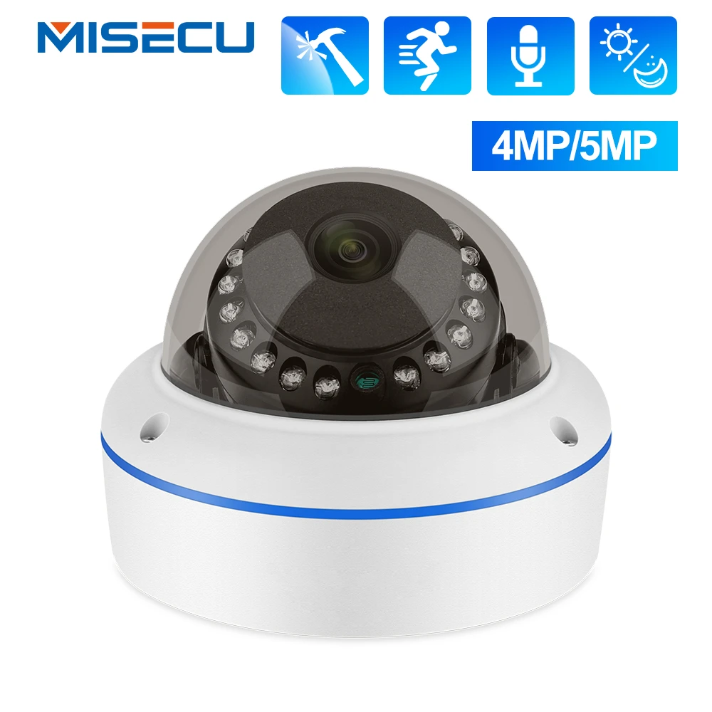 MISECU-4MP-5MP-POE-IP-Camera-Indoor-Dome-Camera-Vandalproof-Audio ...