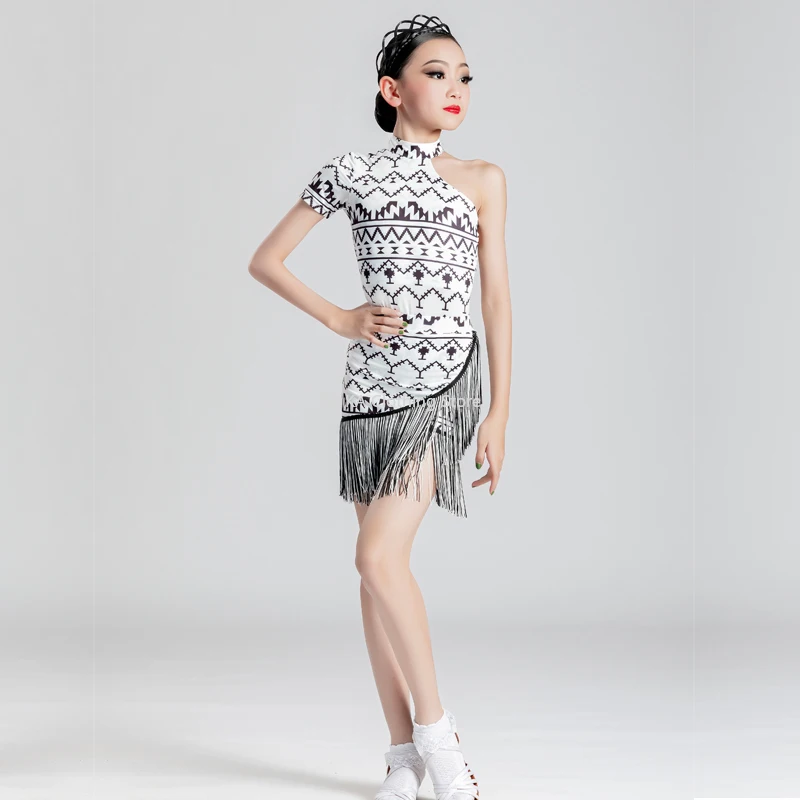 Latin-Dance-Dress-Girls-Competition-Fringe-Samba-Rumba-Dance-Clothes ...