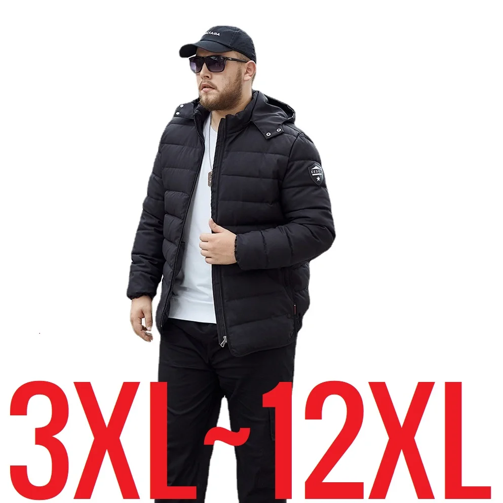 New-Large-Size-Men-Winter-Jacket-Thick-Warm-Hooded-Men-Parka-Cotton ...