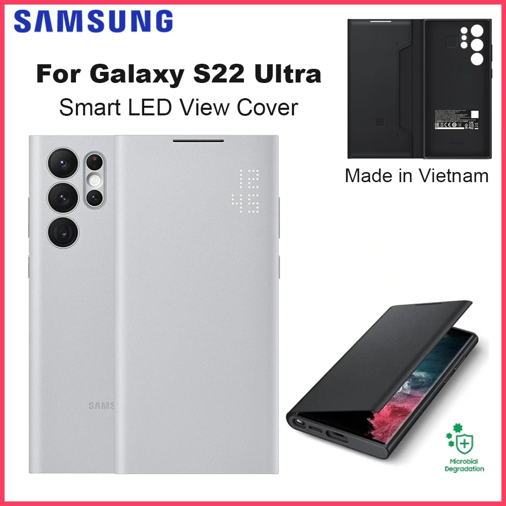 Original-For-Samsung-Galaxy-S22-Ultra-LED-View-Cover-Samsung-Galaxy ...