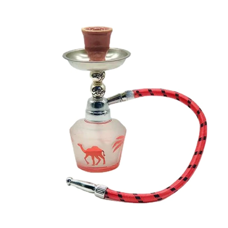 Mini-Glass-Shisha-Pipe-Hookah-Kit-Single-Hose-Chichas-Narguile-Nargila ...