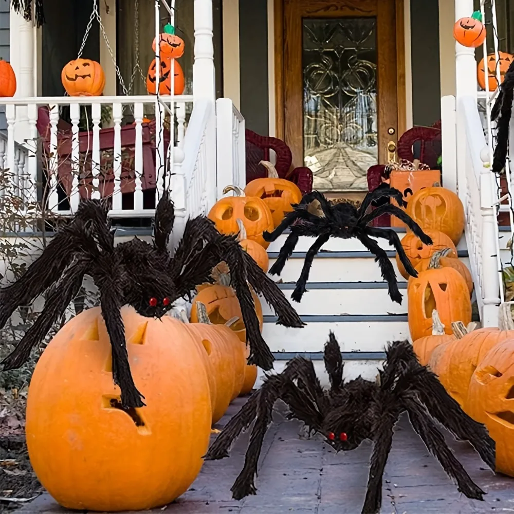 3pcs-Halloween-Spiders-Giant-Fake-Scary-Hairy-Spider-for-Home-Halloween ...