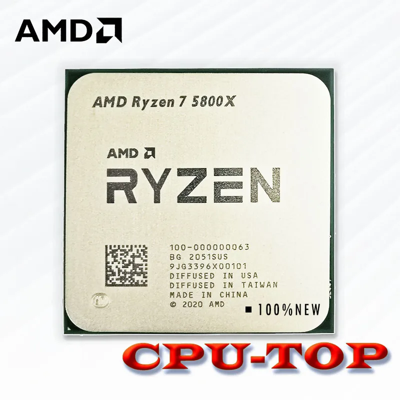 AMD Ryzen 7 5800X R7 5800X 3.8 GHz 8 코어 16 스레드 CPU 프로세서, 7NM L3 = 32M ...