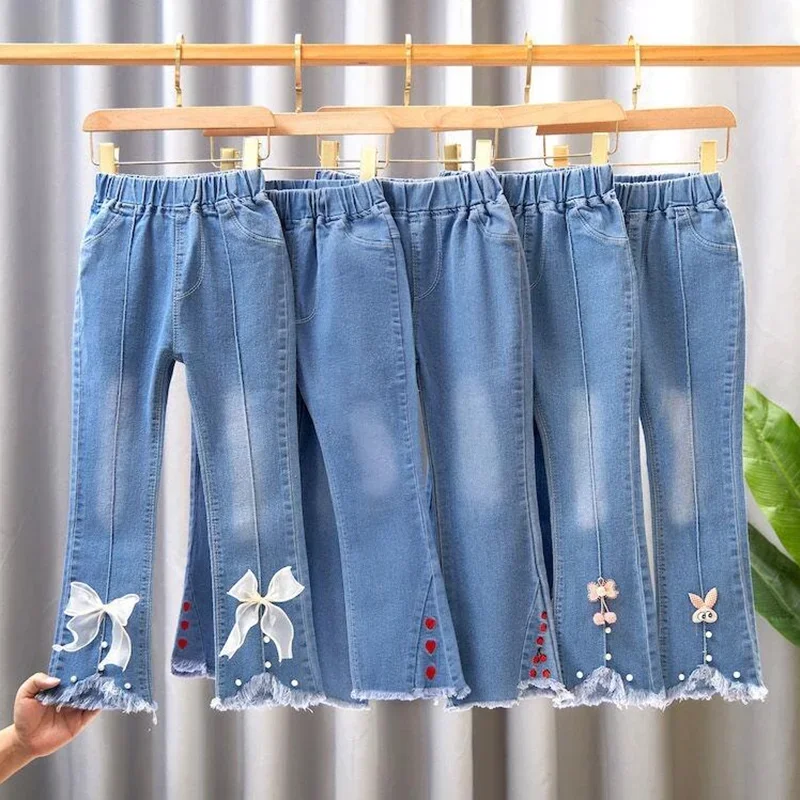 Kids-Jeans-Pants-for-2024-New-Spring-Clothes-for-Flared-Pants-Baby-Girl ...