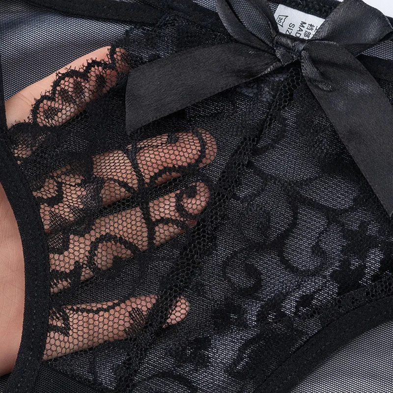 Culotte-slip,Sous-vêtements transparents évidés pour femmes,culottes ...