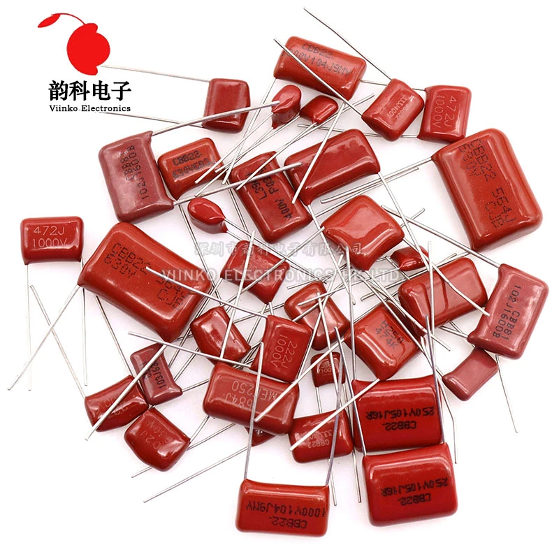 10pcs 63v 100v 250v 400v 450v 630v 2000v Cbb Polypropylene Film ...