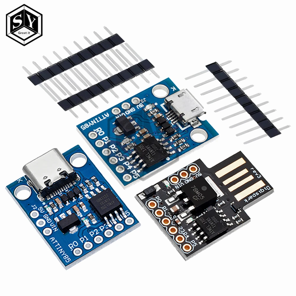 Official-Blue-Black-TINY85-Digispark-Kickstarter-Micro-Development ...