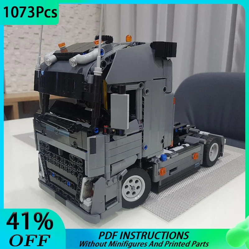 NEW-MOC-High-Tech-Engineering-Truck-FH-Tractor-unit-Building-Blocks ...