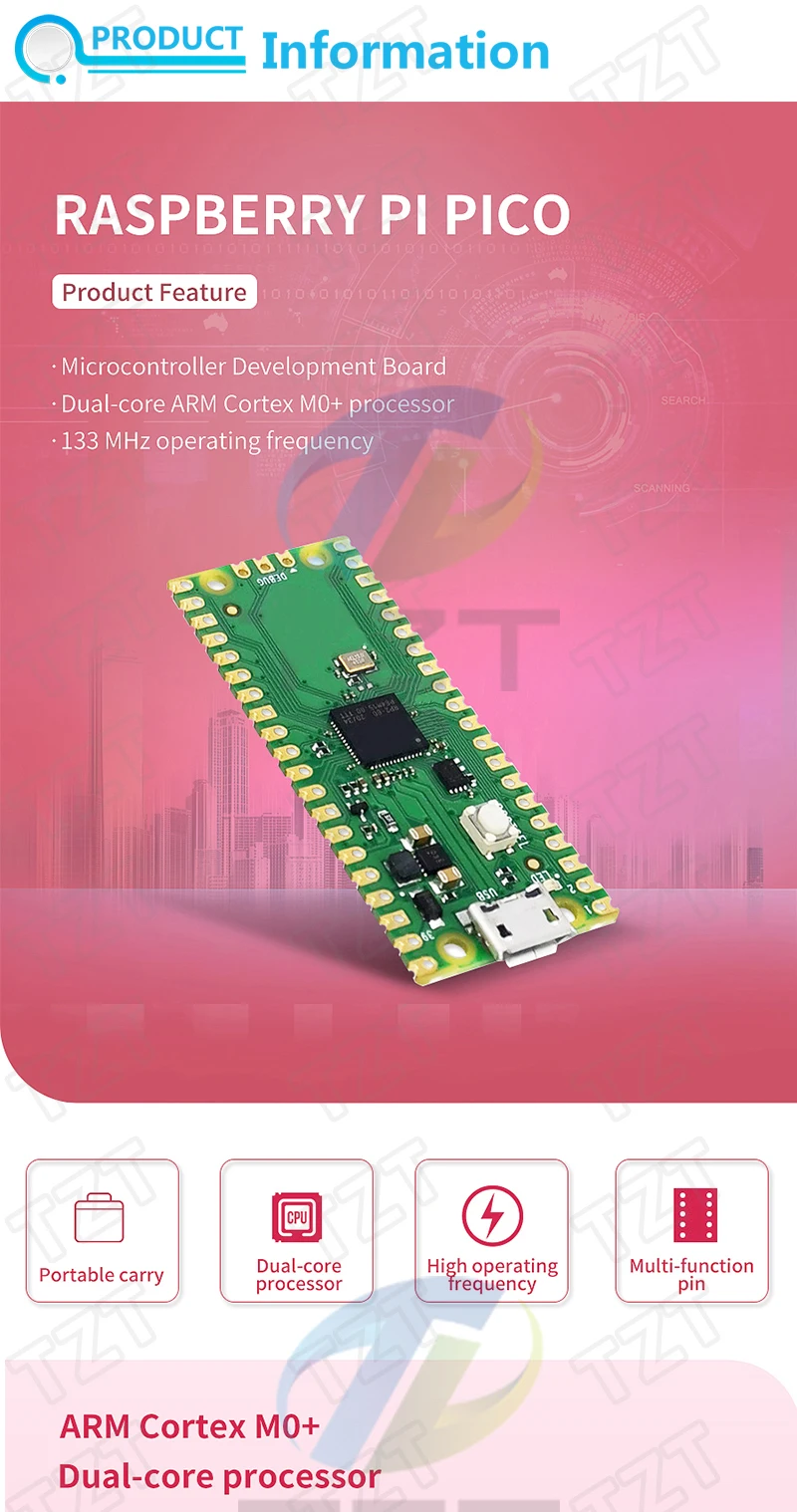 Платы Raspberry Pi Pico RP2040 TZT | AliExpress