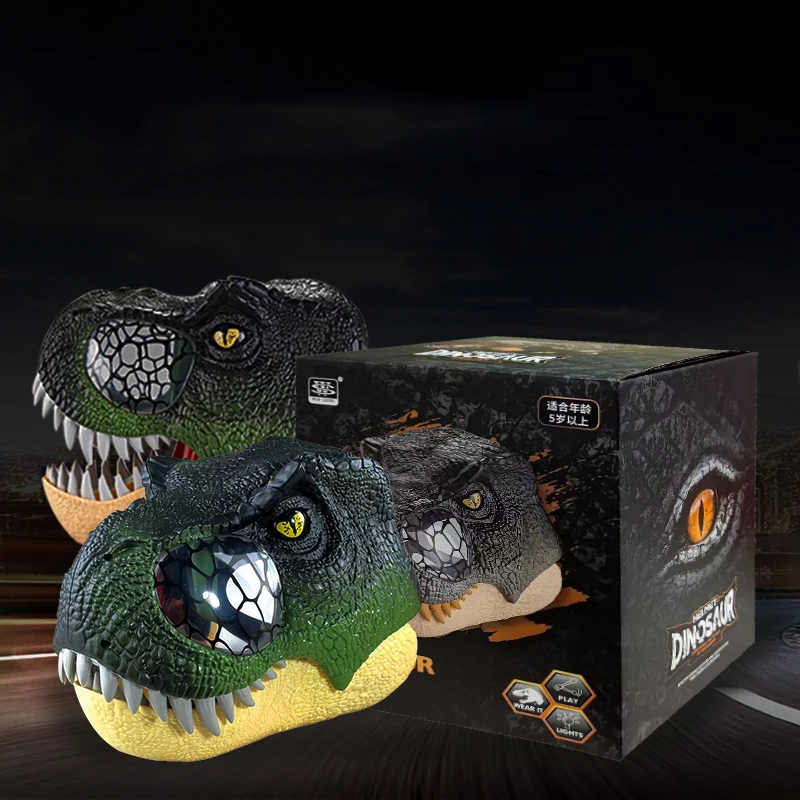 3D-Electric-Dinosaur-Mask-Raptor-Dino-Moving-Jaw-LED-Eyes-And-Roar ...