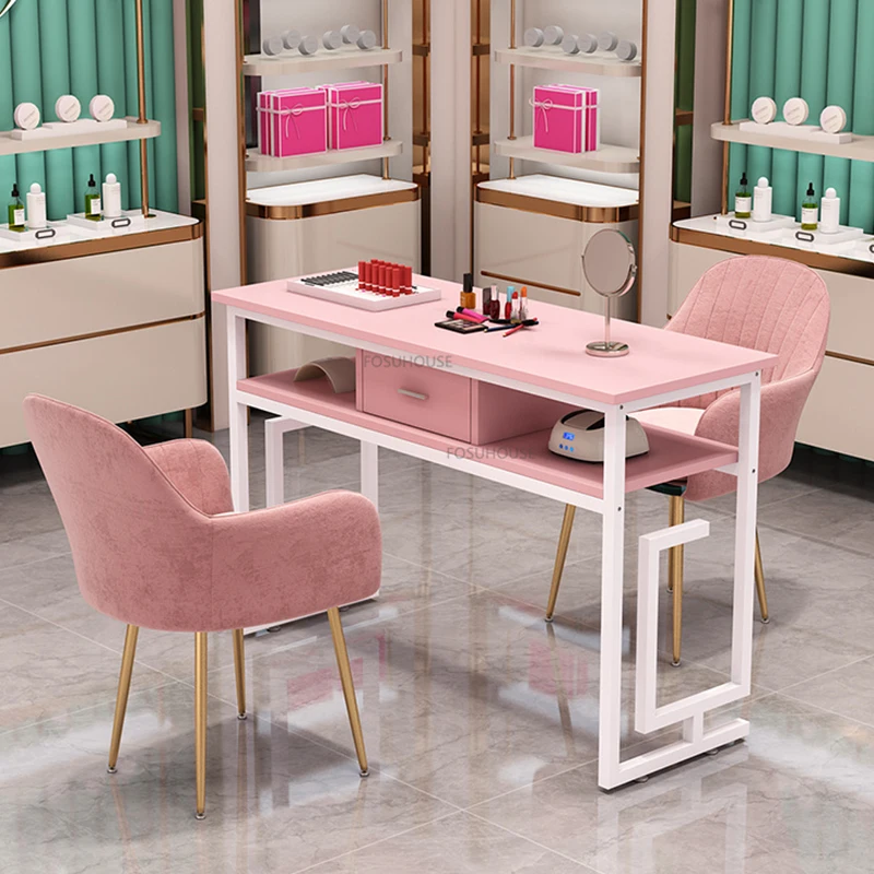 Pink Manicure Table