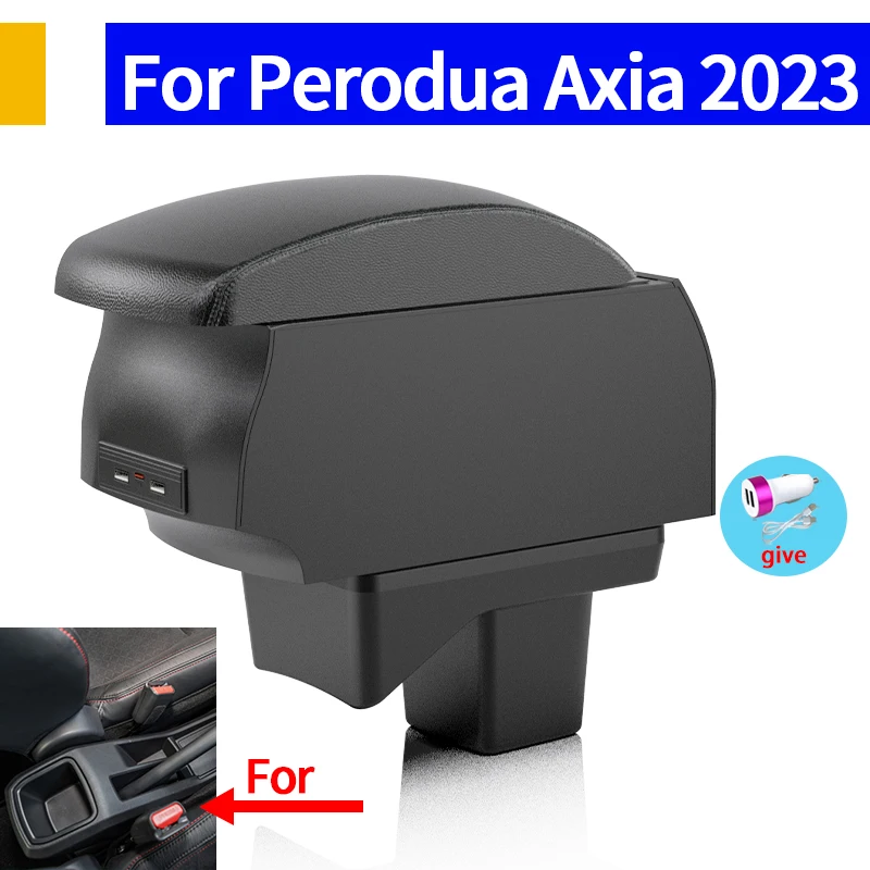 For-Perodua-Axia-2023-car-dedicated-armrest-box-storage-box-center ...