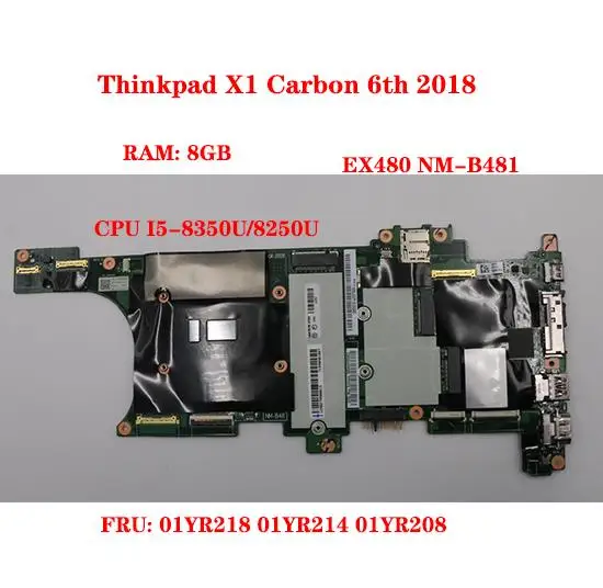 Hot-EX480-NM-B481-for-Lenovo-Thinkpad-X1-Carbon-6th-Gen-Laptop ...