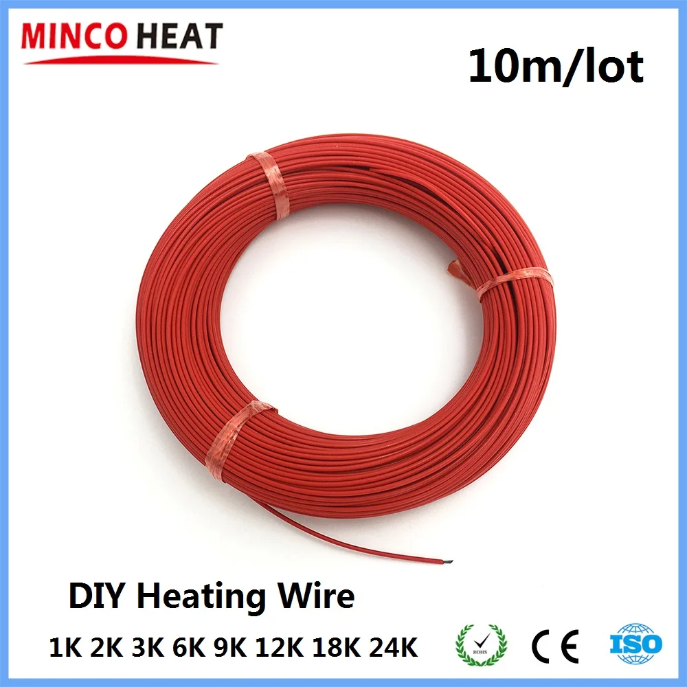 10m Infrared 1K 2K 3K 6K 9K 12K 18K 24K Fluoroplastic Warm Floor ...