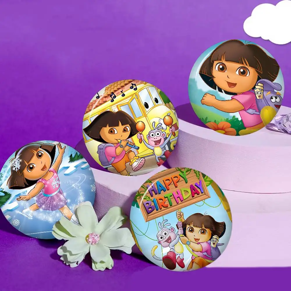 TV D-Dora The Animation Explorer 32/44/58mm Round Cartoon Brooches ...
