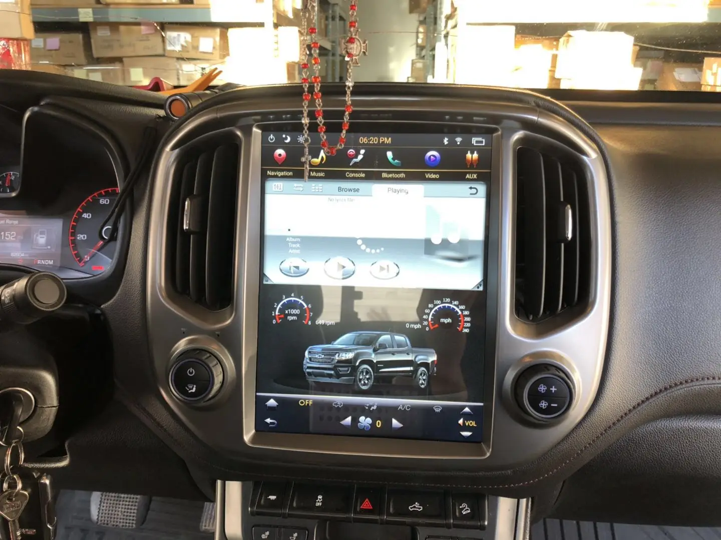 for GMC Canyon Chevrolet Colorado（Black&silvery）2015-2018 audio 2 din ...