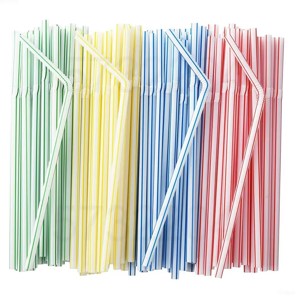 50-1000Pcs-Flexible-Kunststof-Straws-For-Juice-Cocktail-Drinking-Straws ...