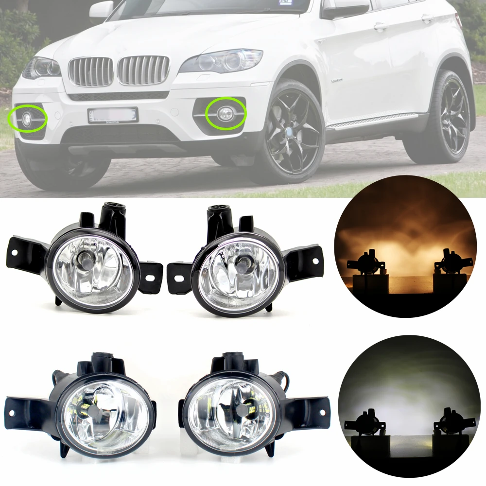 For BMW X6 E71 E72 2008 2009 2010 2011 2012 Front Bumper Fog Light Fog ...