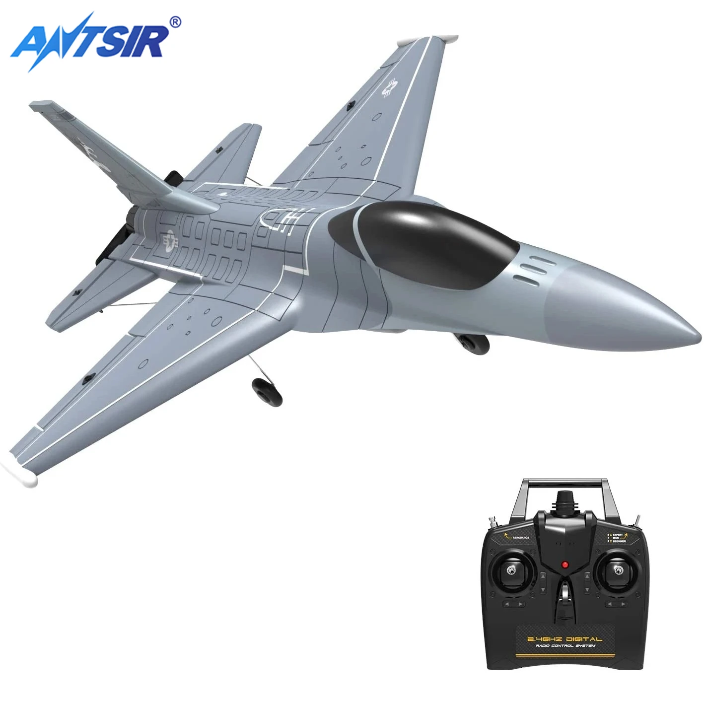 F16 Rail rc飛行機265mm,翼幅2.4g,6軸,キーリターン,初心者のための水中固定翼トレーナーrtf| | - AliExpress