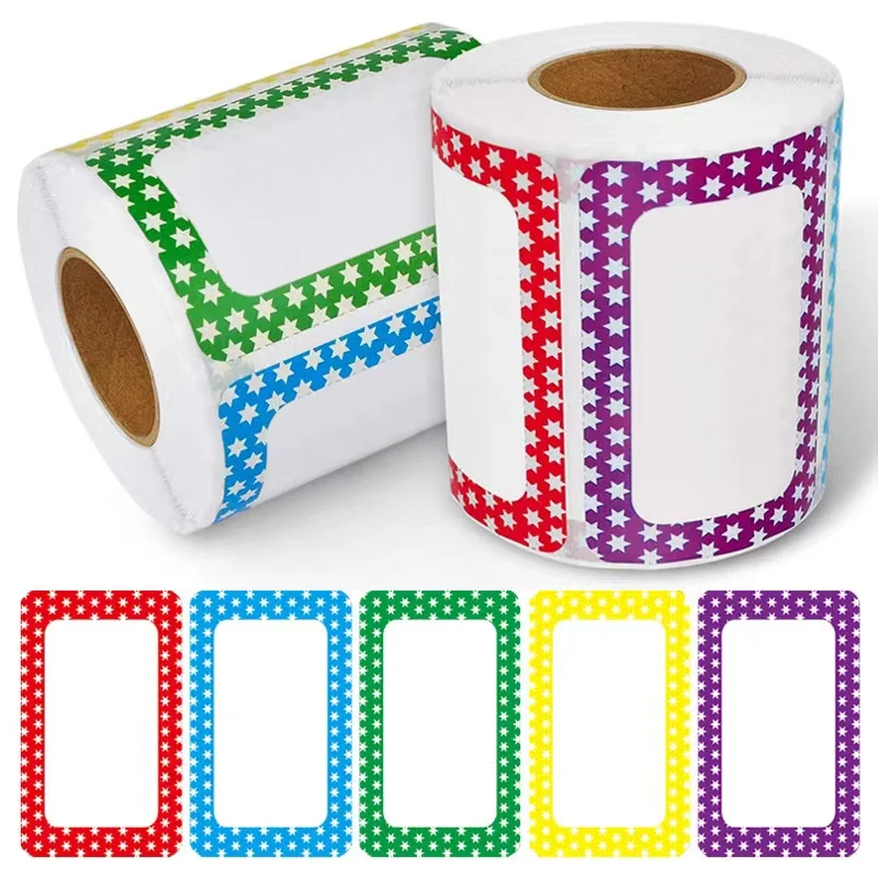 50-150pcs Colorful Blank Handwritten Name Stickers Labels Children ...