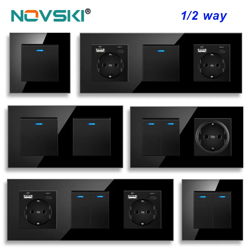novski Russia Spain power plug, 16a grounded power socket, with USB ...