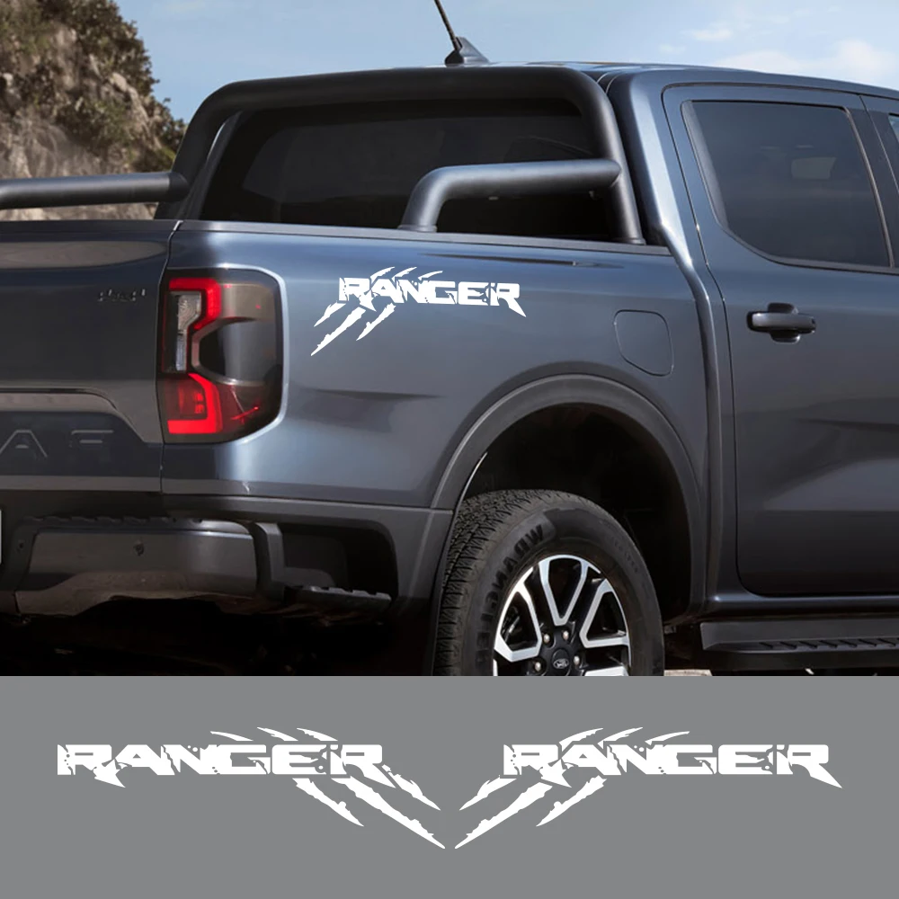 Pickup Box Side Stickers For Ford Ranger Raptor Car Decals Truck Rear ...