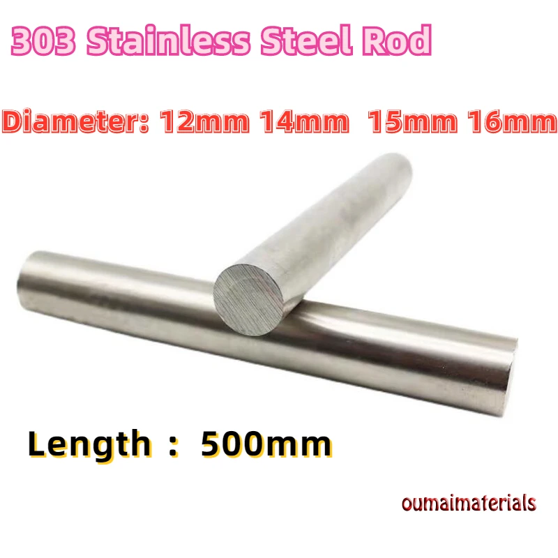1Pcs-303-Stainless-Steel-Rod-12mm-14mm-15mm-16mm-Linear-Shaft-Rods ...