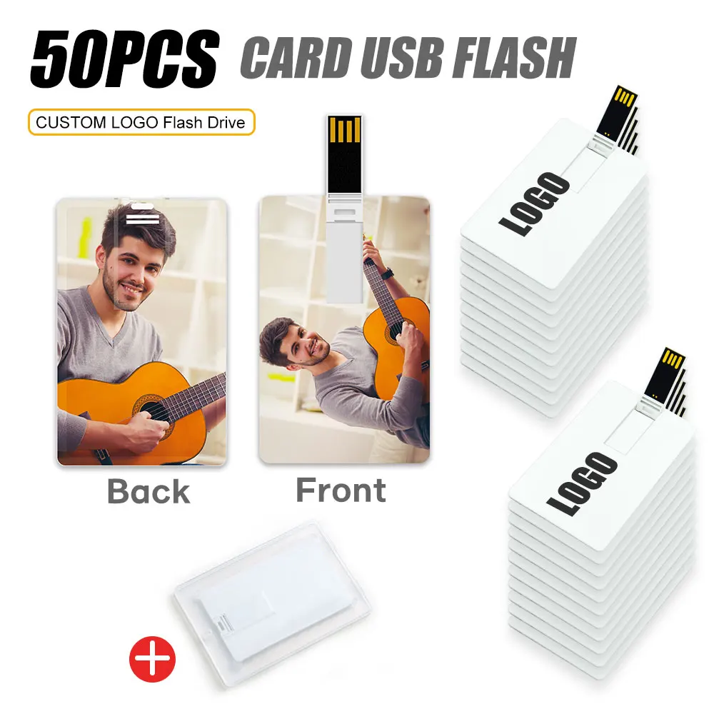 50PCS-Plastic-Card-Bank-Card-Shape-USB-Flash-Drives-128GB-Real-Capacity ...