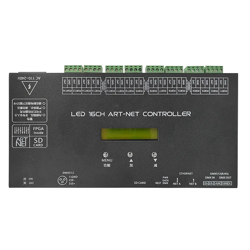 GC-5016 Artnet-Pixel (spi/dmx) led controller offline stand-along ...