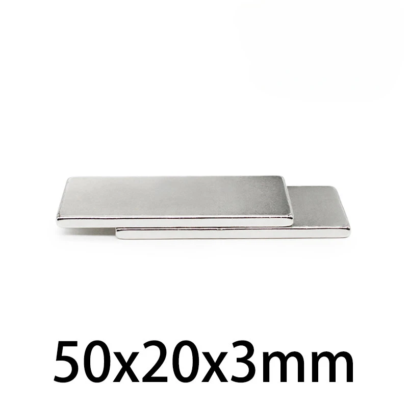 2-5-10-20PCS-50x20x3mm-Strong-Powerful-Magnets-N35-Block-Permanent ...