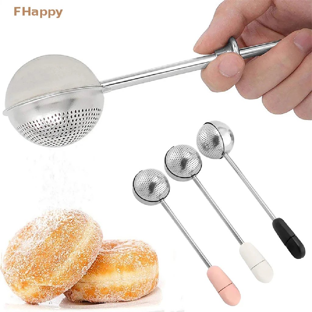 Powder Sugar Shaker Duster Sifter Dusting Colander Sprinkle Flour Spice ...
