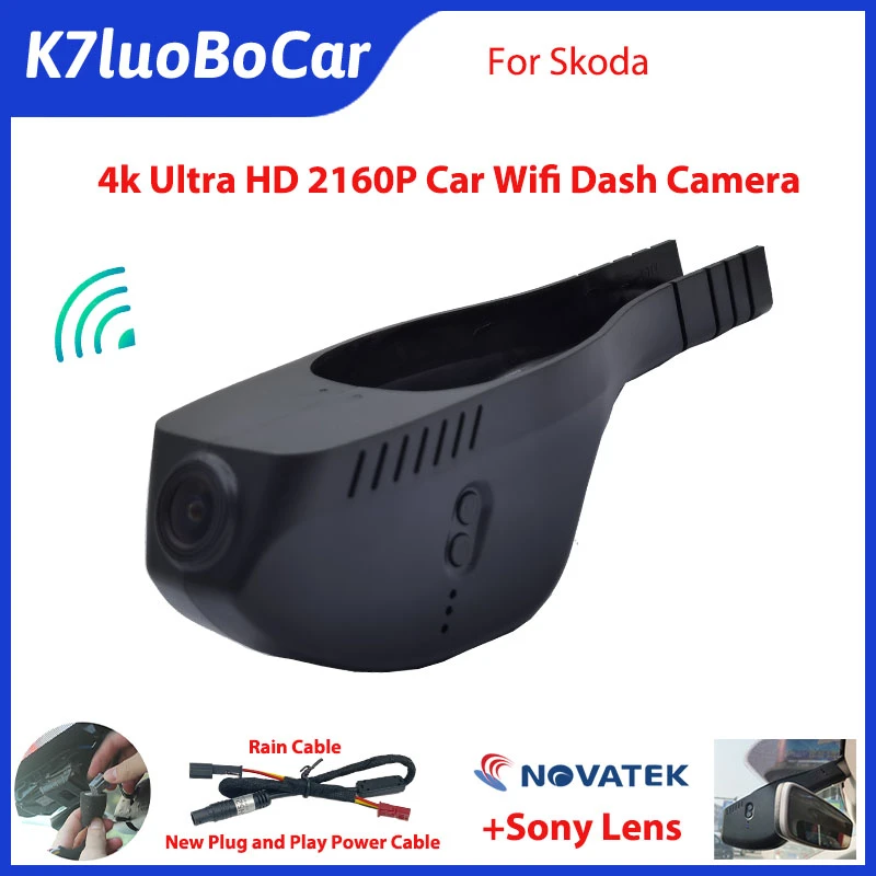 4k 2160p Full Hd Car Camera Video Recorder Dash Camera For Skoda Kodiaq ...