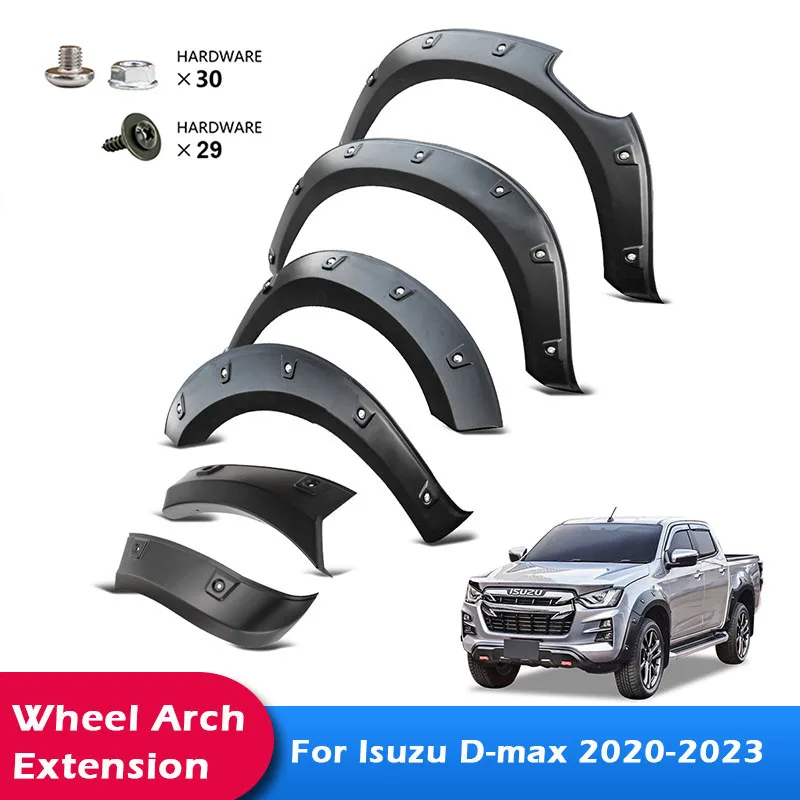 Fender-Flares-Wheel-Arch-Extension-For-Isuzu-dmax-2020-2021-2022-2023 ...