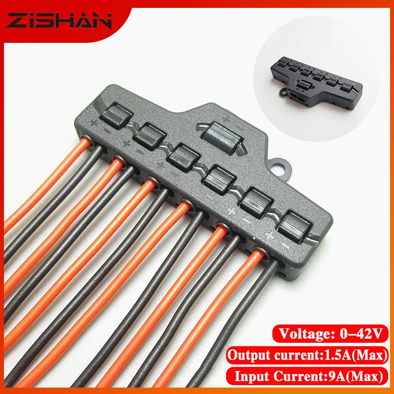 1-In-6-Port-Out-Line-Splitter-Quick-Connect-Voltage-Wire-Splitter ...