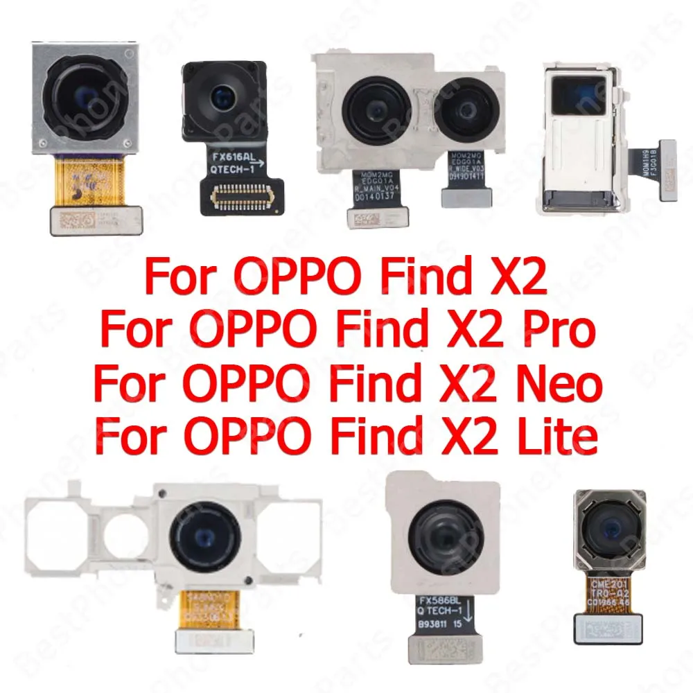 Front Back View Backside Camera For OPPO Find X2 Pro Neo Lite Selfie ...