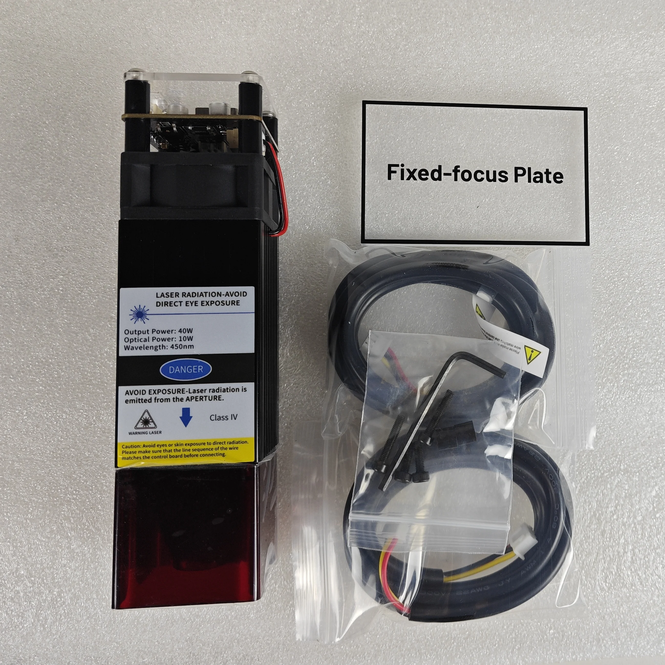 20W 40W Laser Module Head Blue Light With TTL/PWM For 3018 3020 4030 ...
