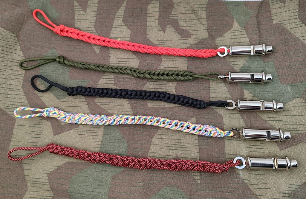 military-WW2-GERMAN-ARMY-WEHRMACHT-WH-METAL-WHISTLE-ROPE-various-colors ...