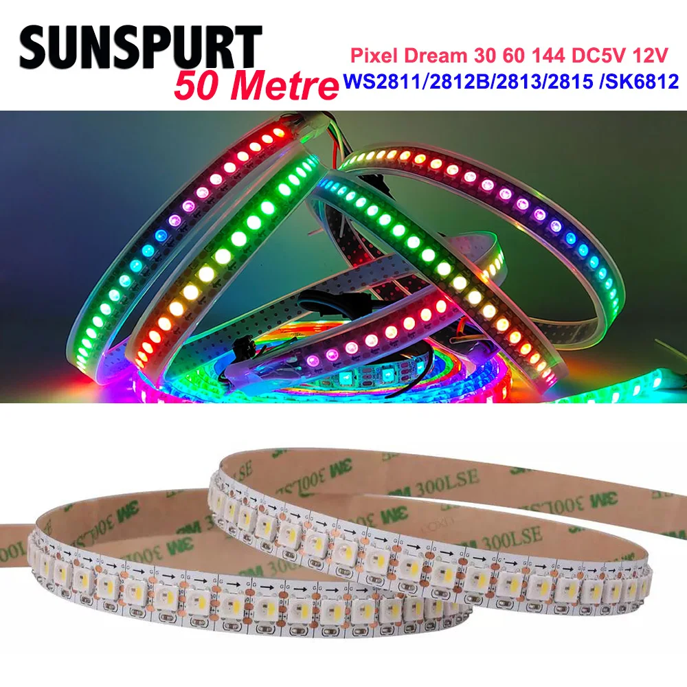 Dc5v Ws2812b 2811 2813 2815 Smart Rgb Led Strip Individuaily ...