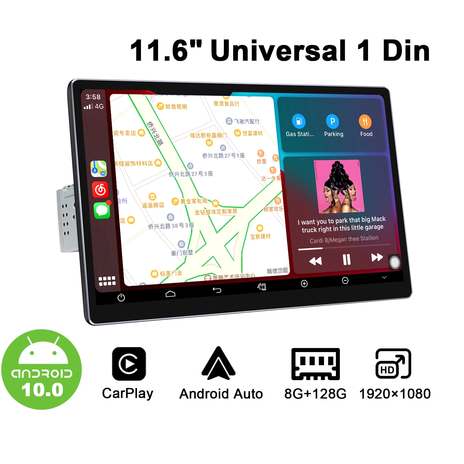8-128GB-Android-Car-Radio-11-6-Ultra-Thin-Full-fit-Screen-1920-1080 ...
