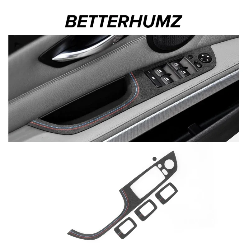 For-BMW-E90-E92-E93-Series-3-Made-of-Alcantara-Window-Lifter-Panel-Trim ...