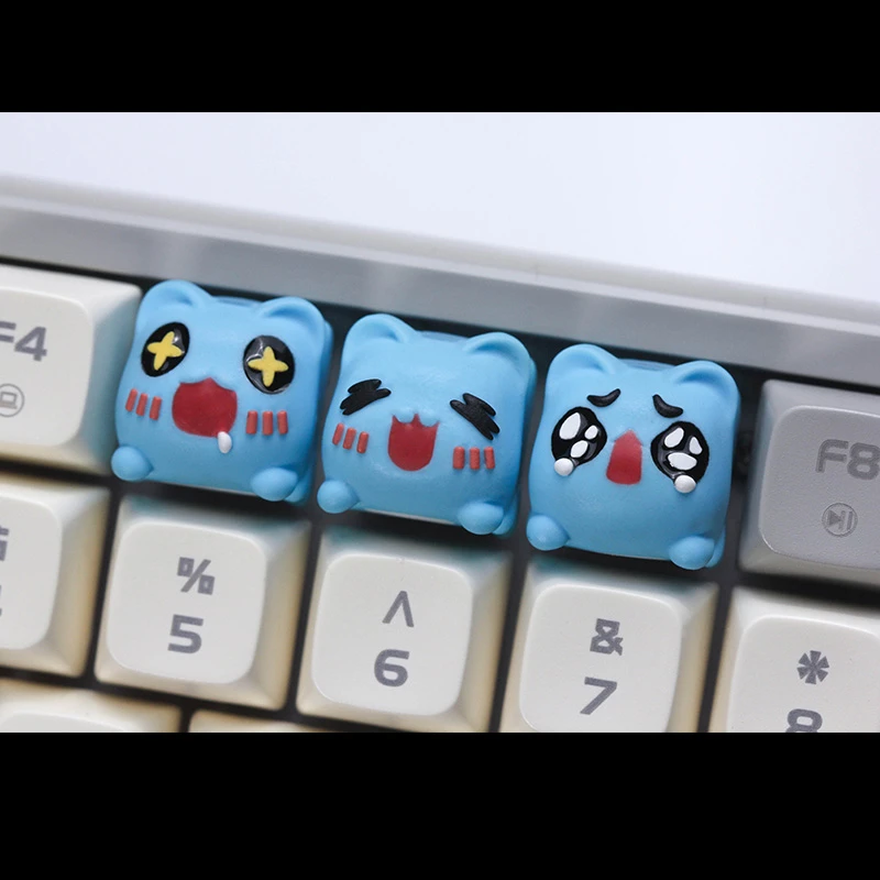 ECHOME-Cute-Cat-Bug-Keycap-Original-Design-Resin-Artisan-Keyboard-Cap ...