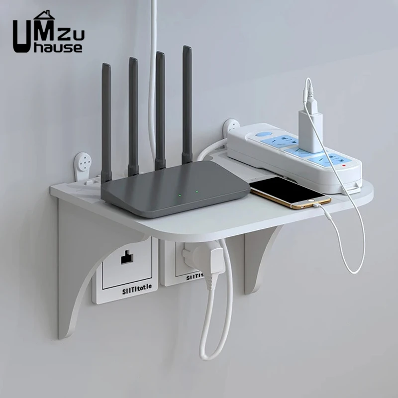Wifi-Router-Floating-Shelf-Power-Strip-Outlet-TV-Set-Top-Box-Cable ...