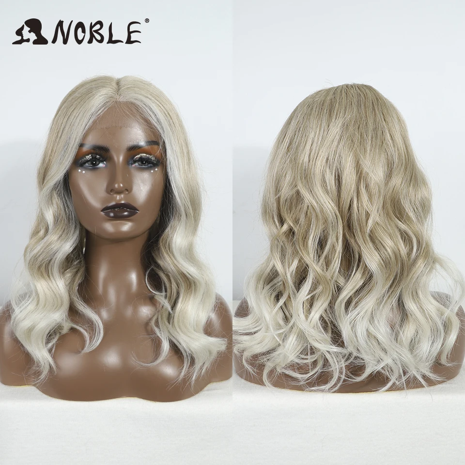Noble-Curly-Wigs-Lace-Front-Wigs-20-Inch-Wavy-Glueless-Wig-Blonde-Brown ...
