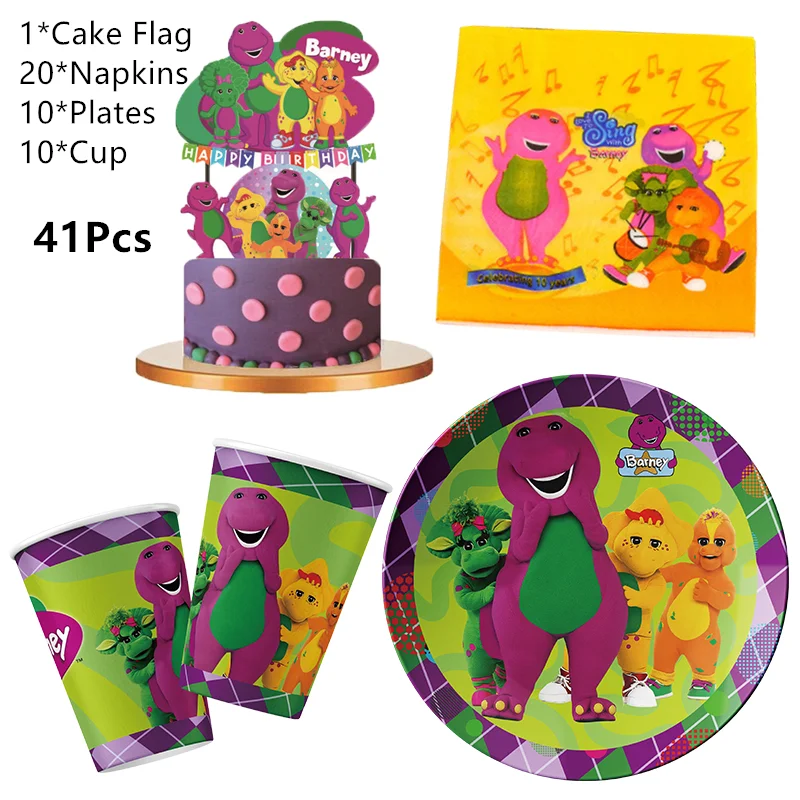 Barney Cupcake Toppers
