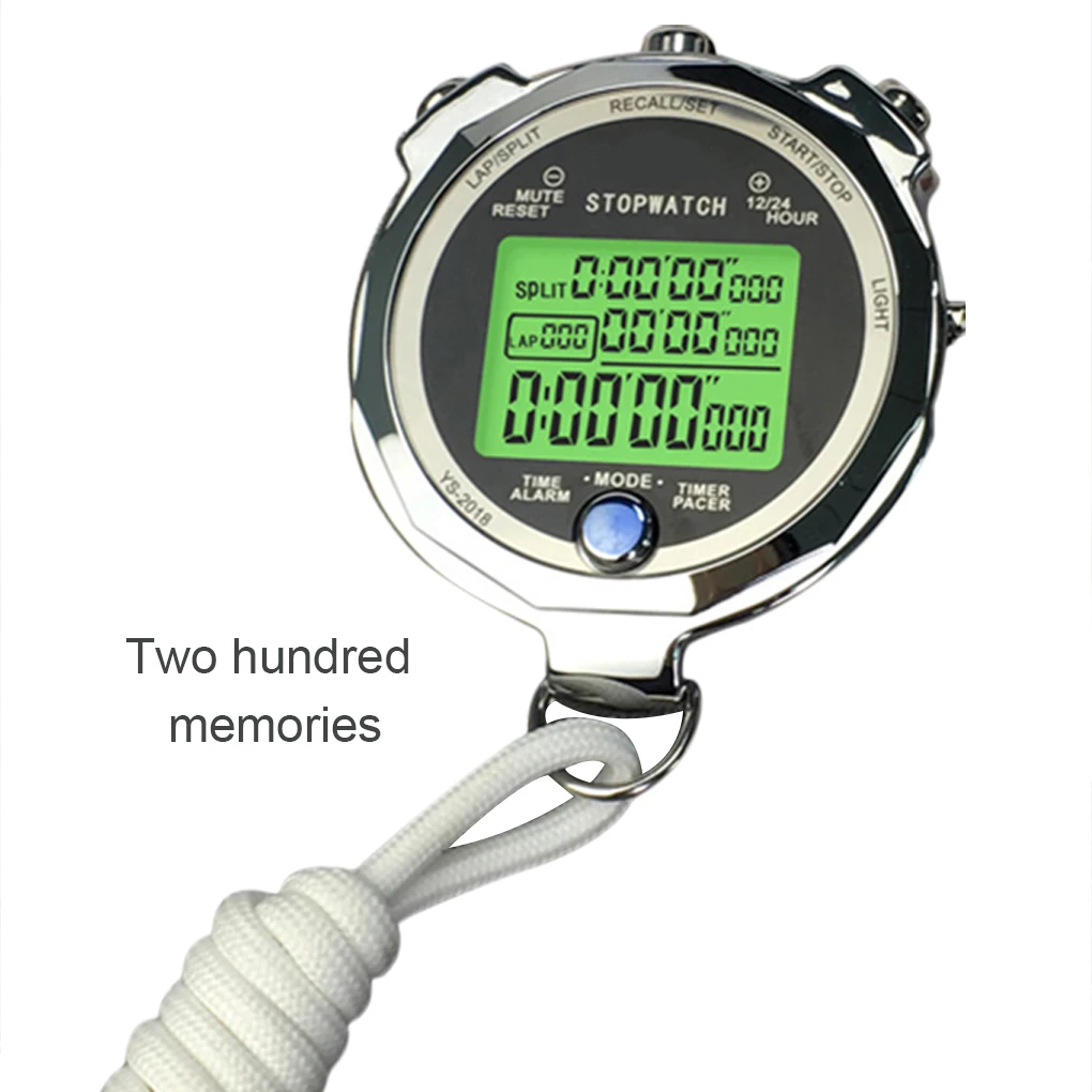 Backlight-Stopwatch-Metal-Athletic-Training-Timer-1-1000th-Second-3-Lap ...
