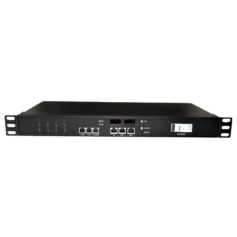 Meter Rack mounted smart PDU iec cabinet socket 8 port C13 HTTP SSH ...