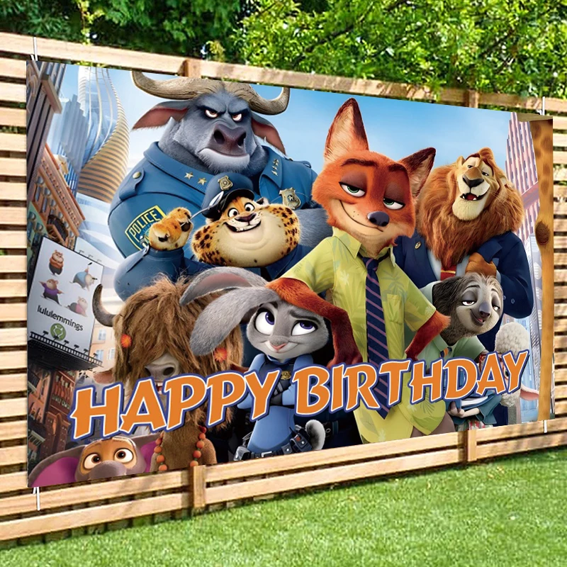 Zootopia Themed Party Backgrounds Zootopia Themed Birthday Style Shoot