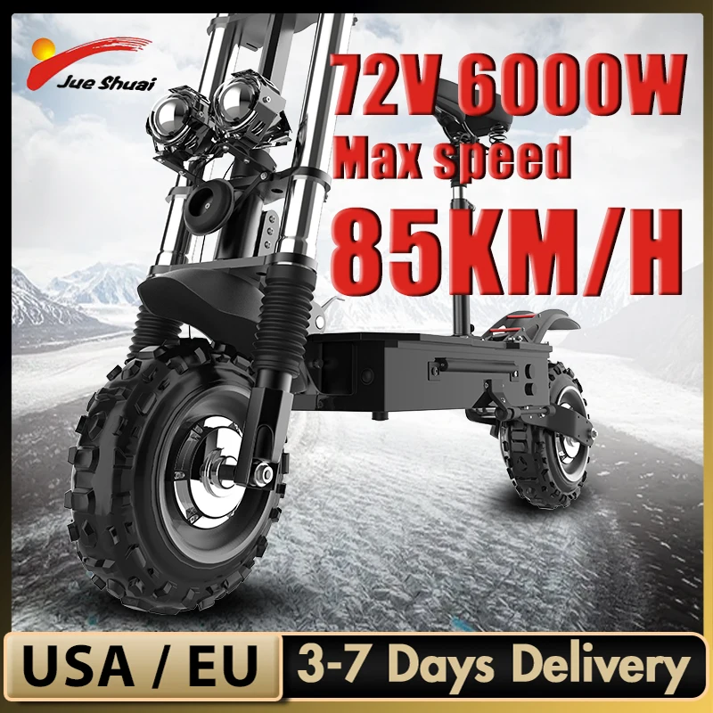 New-72V-6000W-Electric-Scooter-Dual-Motor-85KM-H-Speed-200KG-Load-11 ...