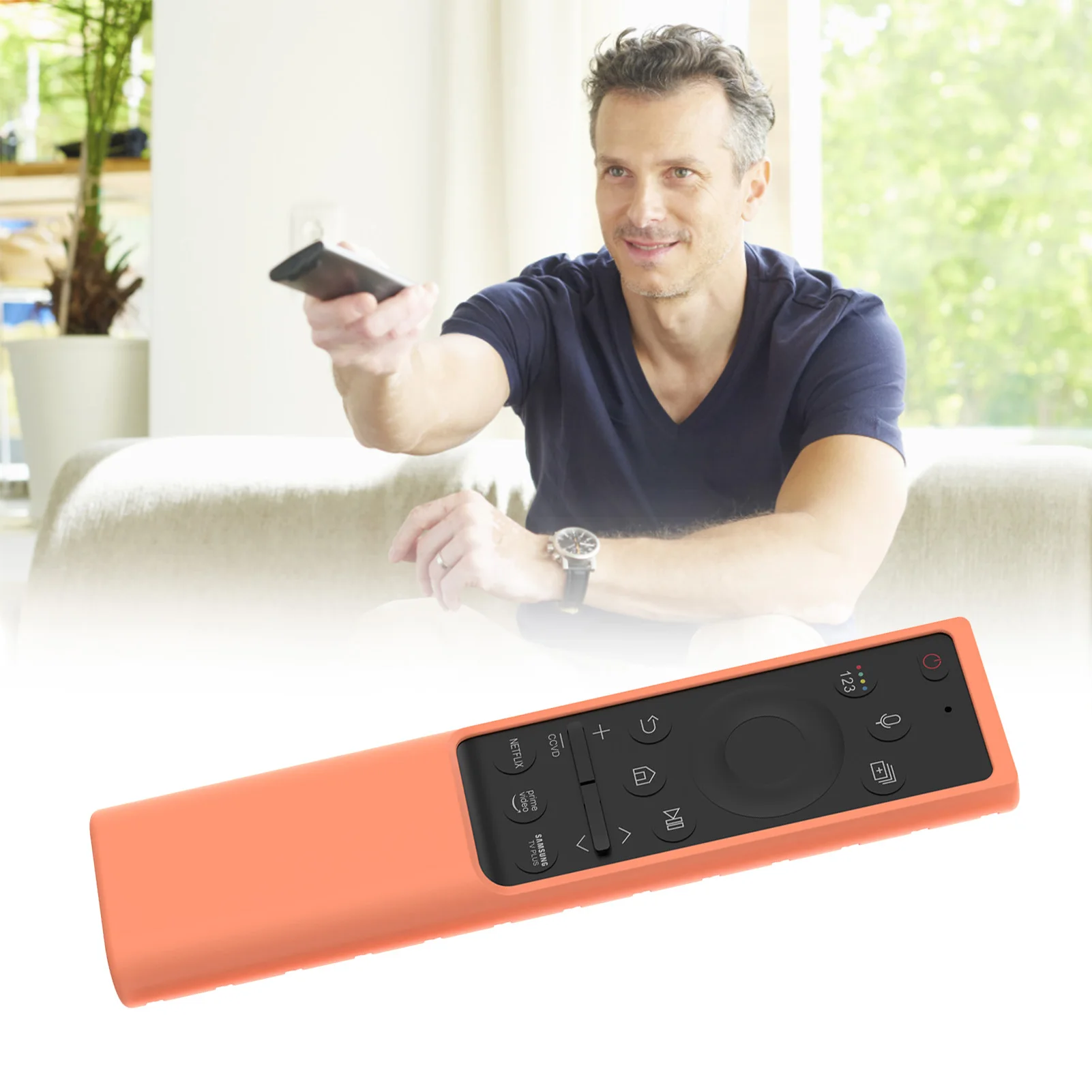 TELECOMMANDES,Black--Étuis de protection pour télécommande Samsung TV ...