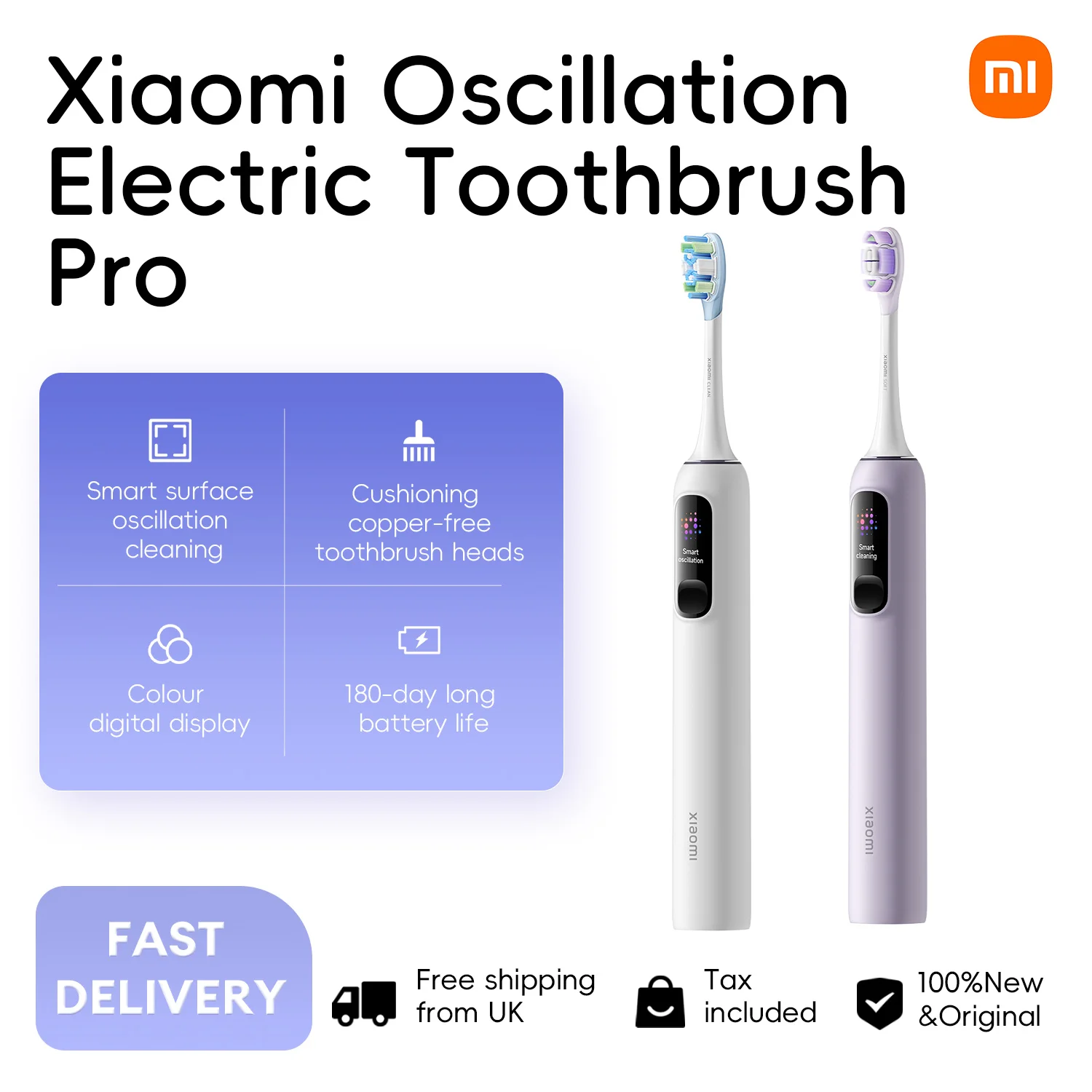 Xiaomi Oscillation Electric Toothbrush Pro EU Smart Colour Display ...